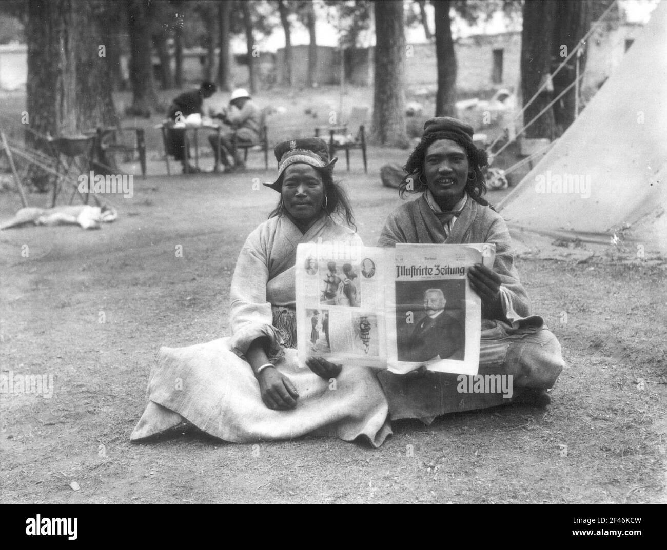 India. Kashmir. Ladakh. Leh. Ladakhische carrier in the expedition ...
