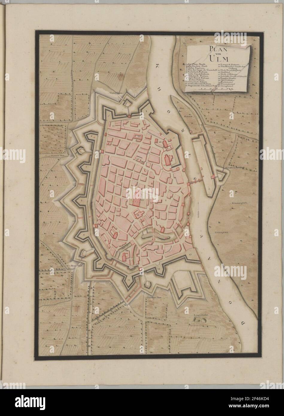Plan of Ulm Stock Photo - Alamy