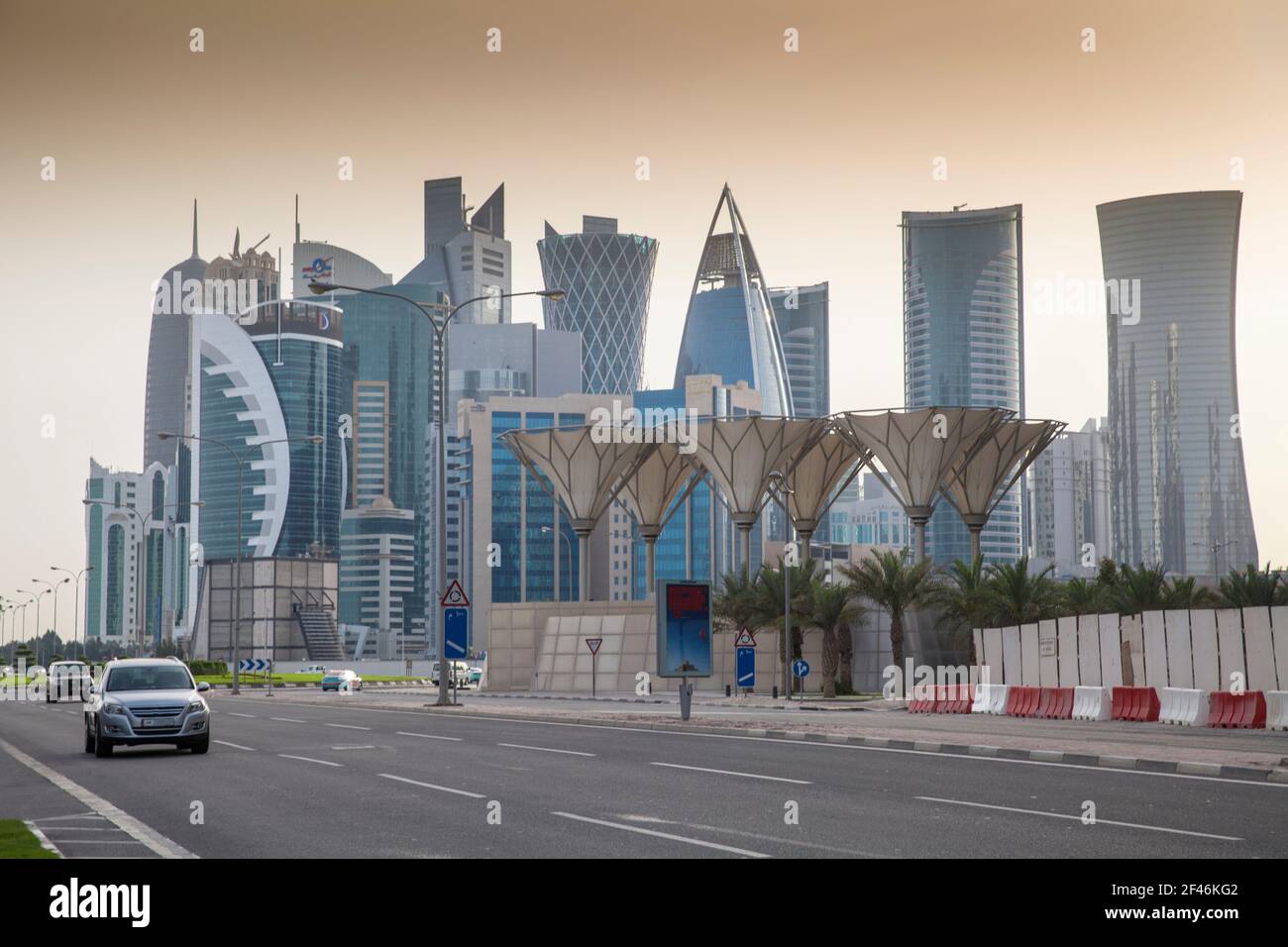 Qatar, Doha, West Bay, West Bay skyline Stock Photo - Alamy