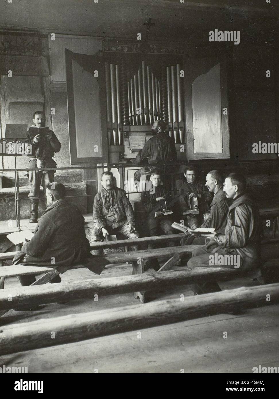 Freiberg. Mountain people in common worship in the stove of the pit ...
