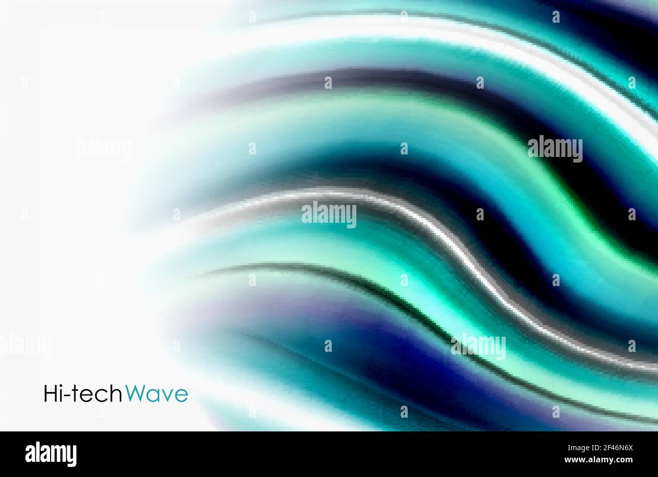 Rainbow color waves, vector blurred abstract background. Rainbow color ...