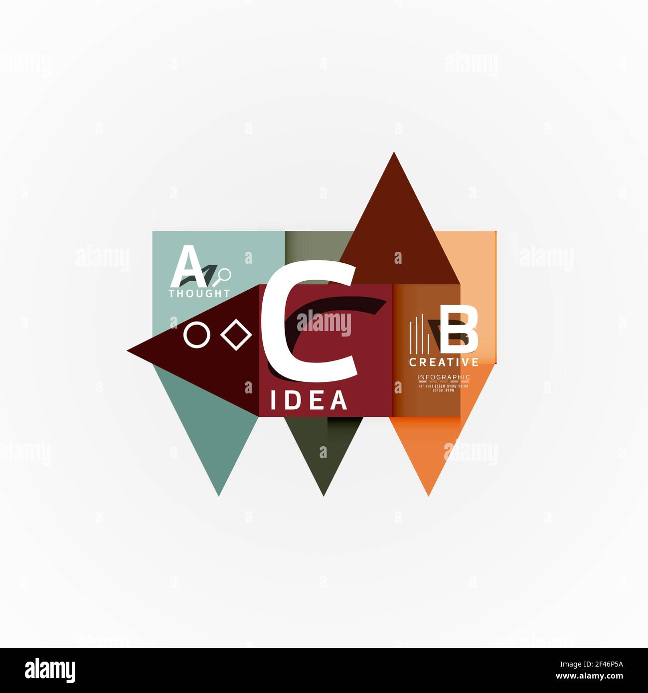 Paper option steps diagram infographic layout. Paper option steps ...