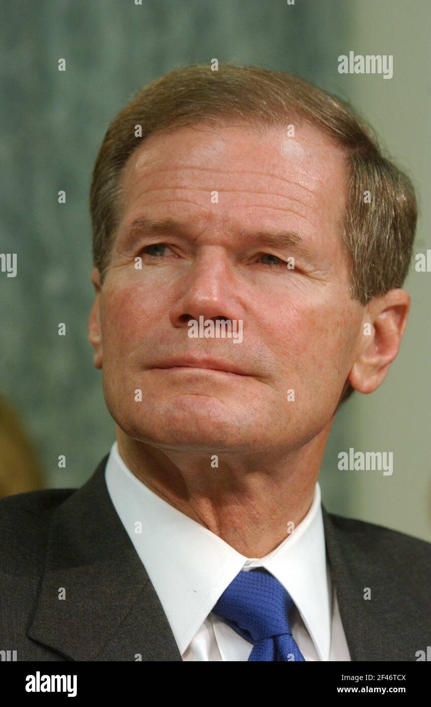 United States Senator Bill Nelson (Democrat of Florida) listens to ...