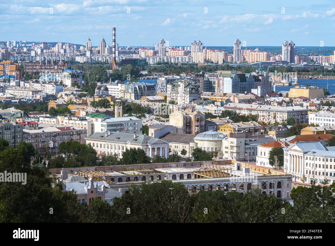 Aerial View of Kyiv buildings - Kiev, Ukraine Stock Photo - Alamy