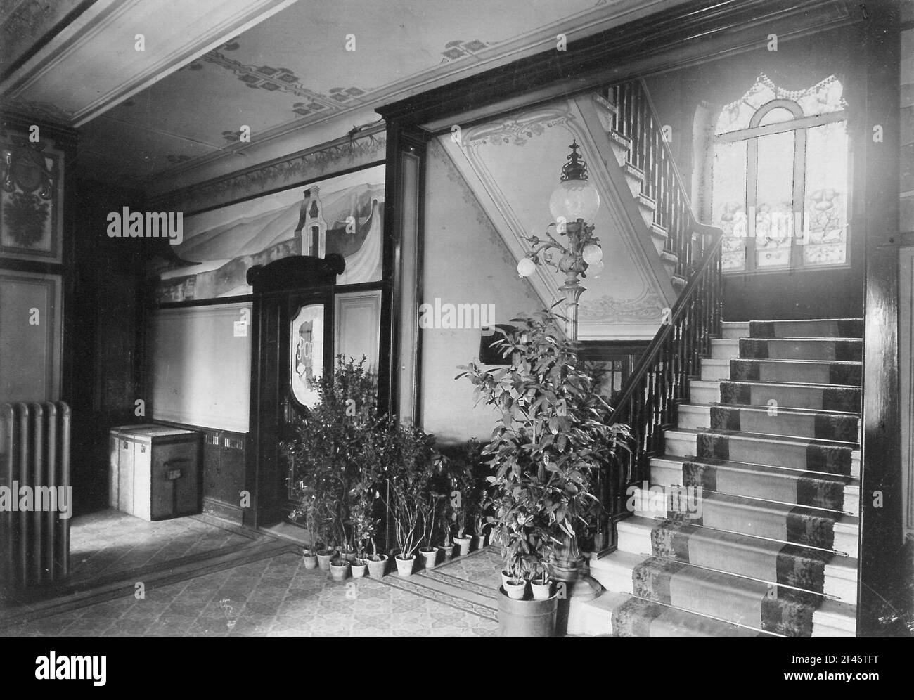 At hotel four Black and White Stock Photos & Images - Alamy