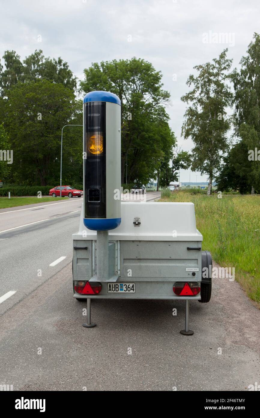 Speed monitoring with mobile camera Stock Photo - Alamy