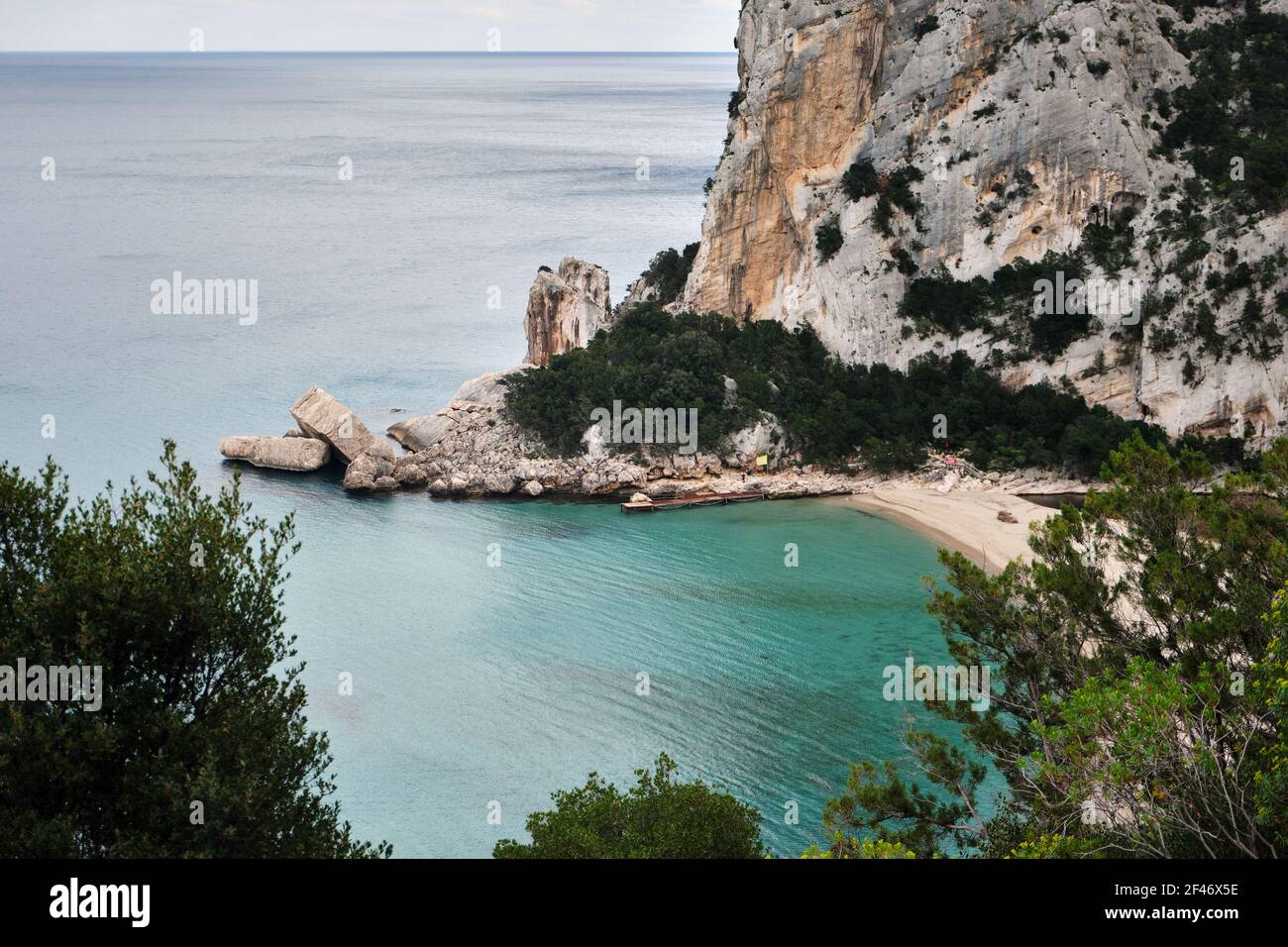 Cala Luna, beautiful beach in Cala Gonone, Dorgali, Nuoro, Sardinia ...