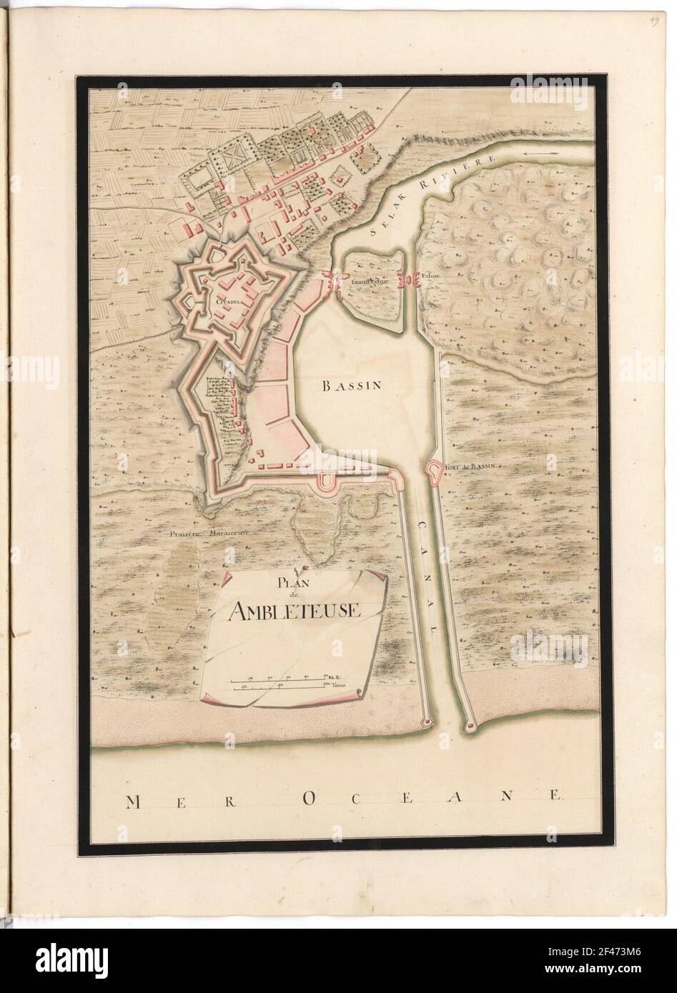 Map of ambletuse Stock Photo - Alamy