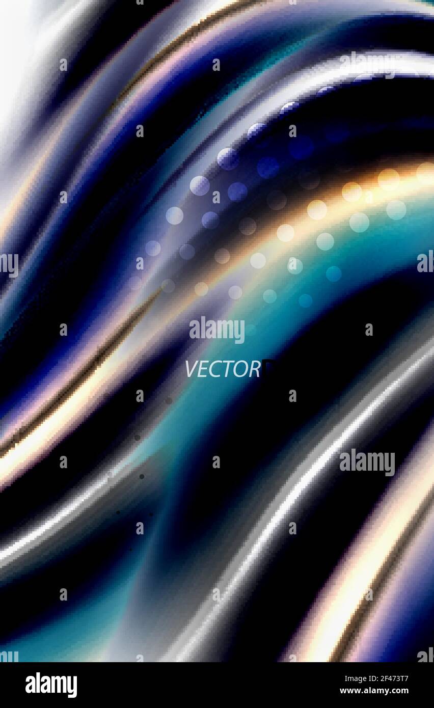 Rainbow color waves, vector blurred abstract background. Rainbow color ...