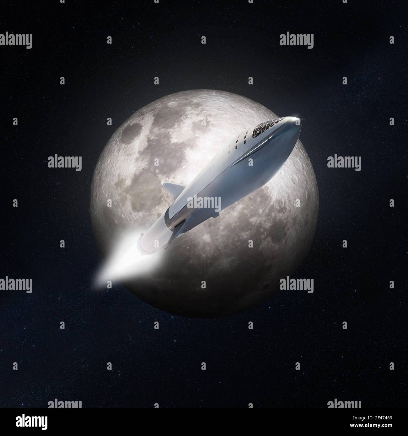 Rocket Ship Moon High Resolution Stock Photography and Images - Alamy
