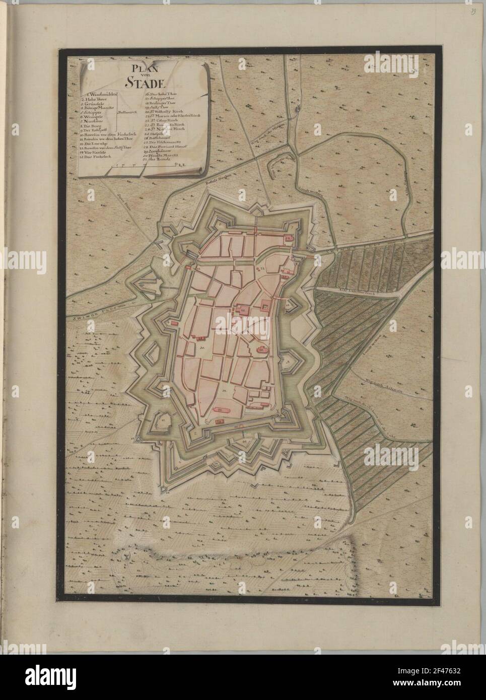 Plan of Stade Stock Photo - Alamy