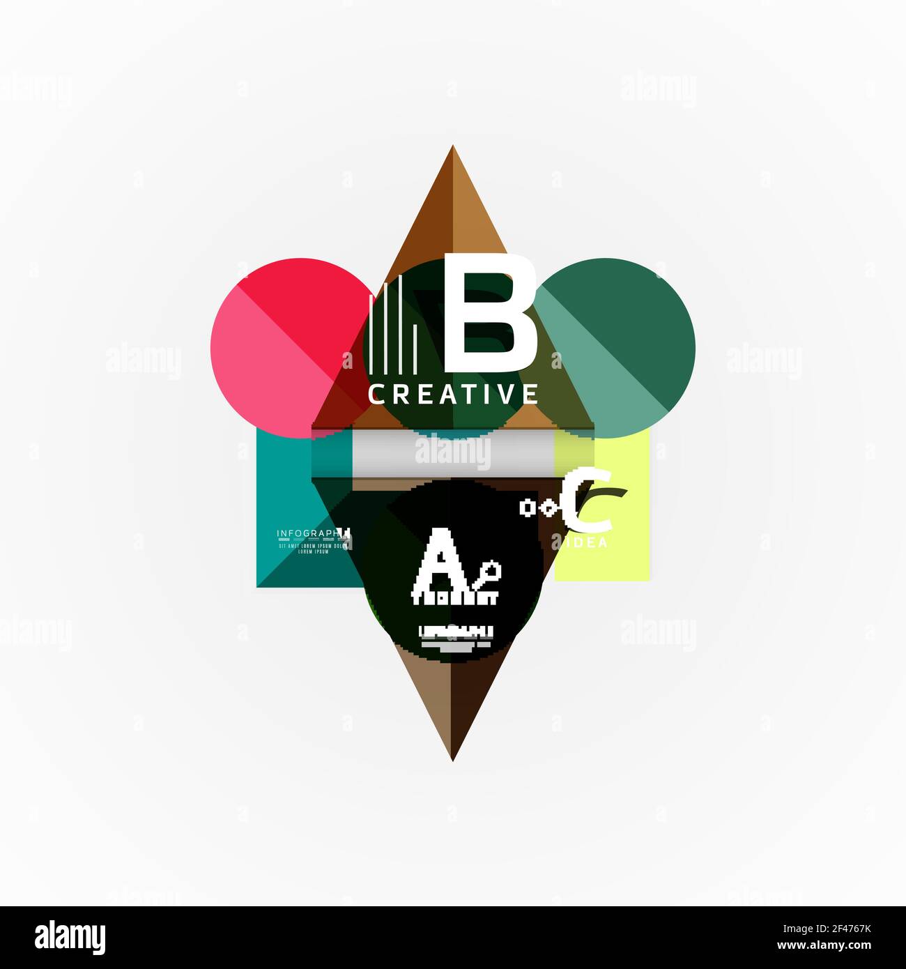 Vector infographic options banner, paper style design. Vector ...