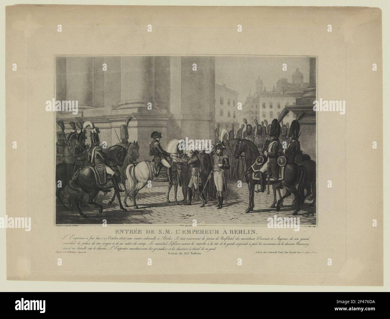 Napoleon's entry in Berlin Stock Photo - Alamy