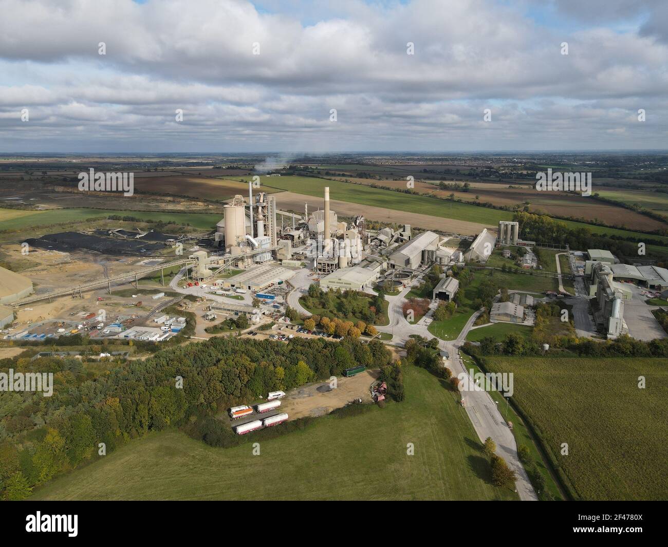 Drone cement factory hi-res stock photography and images - Alamy