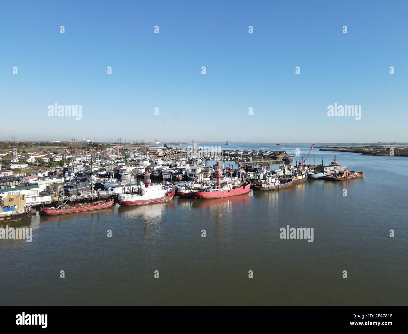 River medway estuary aerial hi-res stock photography and images - Alamy