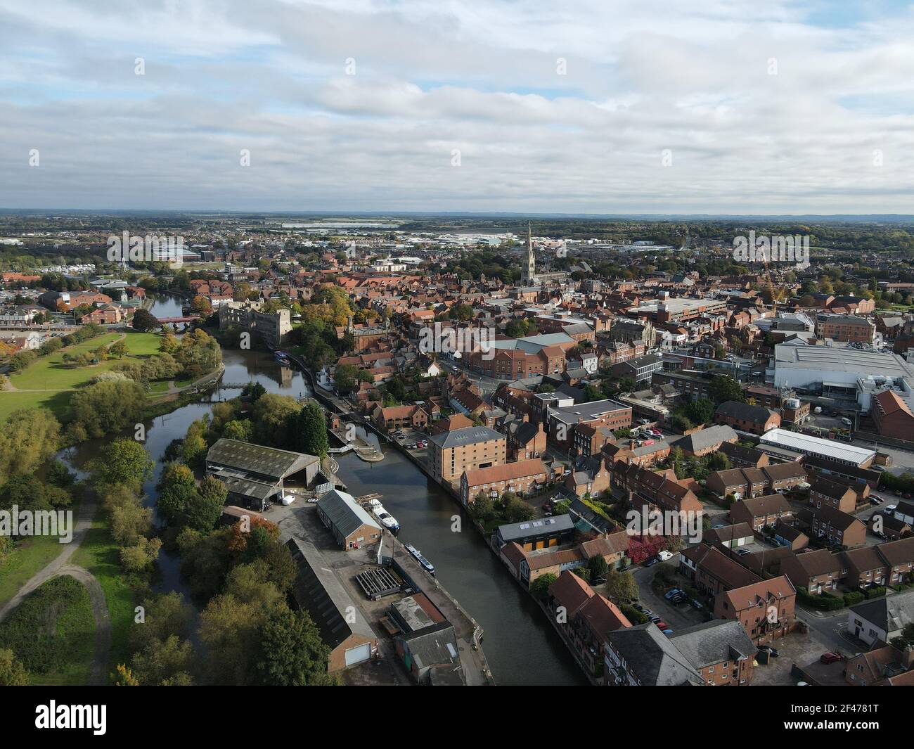 Castle newark on trent nottinghamshire england hi-res stock photography ...