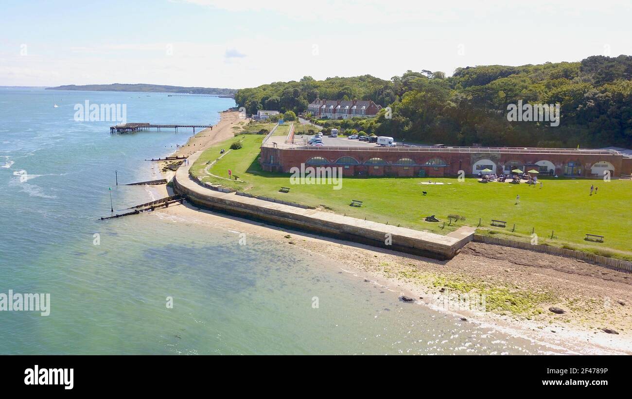 Fort Victoria Isle of Wight Aerial Stock Photo - Alamy