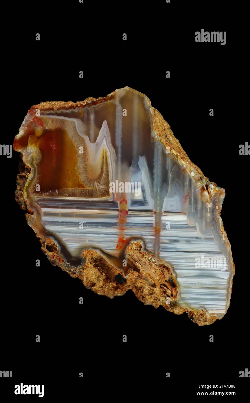 Cross section stalactite agate stone hi-res stock photography and ...