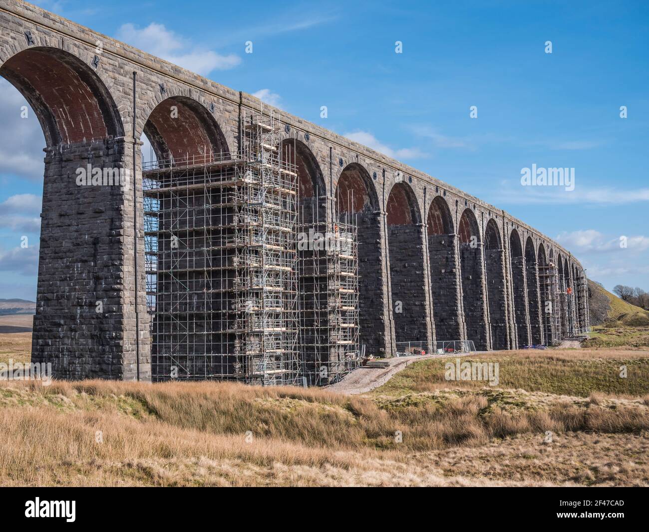 This is Ribblehead Viaduct on the Settle to Carlisle railway in the ...