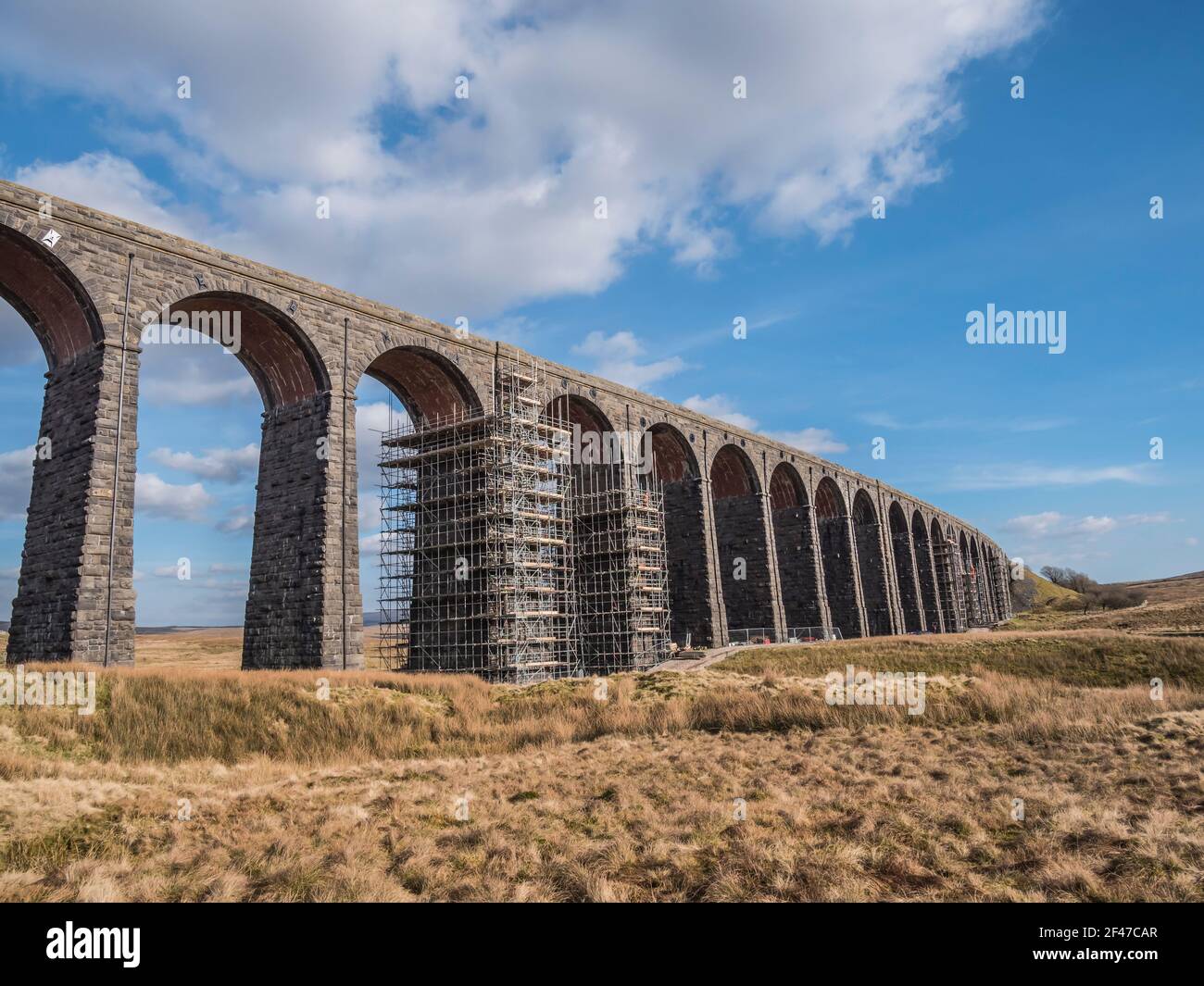 This is Ribblehead Viaduct on the Settle to Carlisle railway in the ...