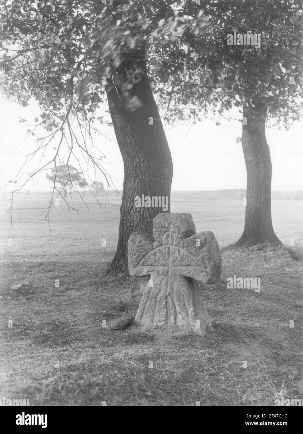 Stone cross with armed crossbow Stock Photo - Alamy