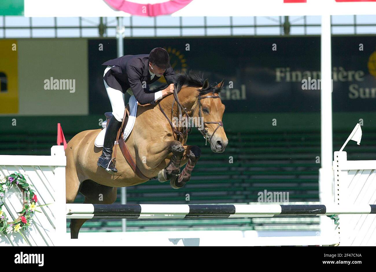 The National, Spruce Meadows, June 2001, Chris Kappler (USA) riding ...