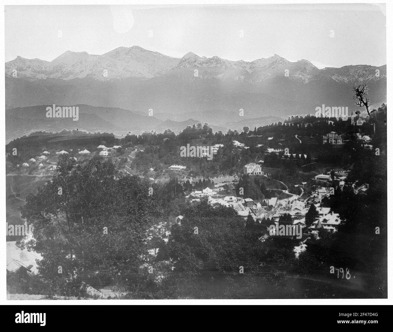 View of mountain ranges Cut Out Stock Images & Pictures - Alamy