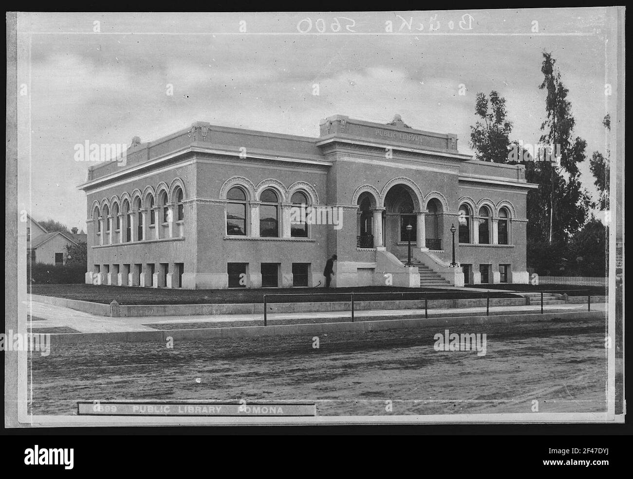 Pomona. Public Library, Pomona, Cal Stock Photo - Alamy