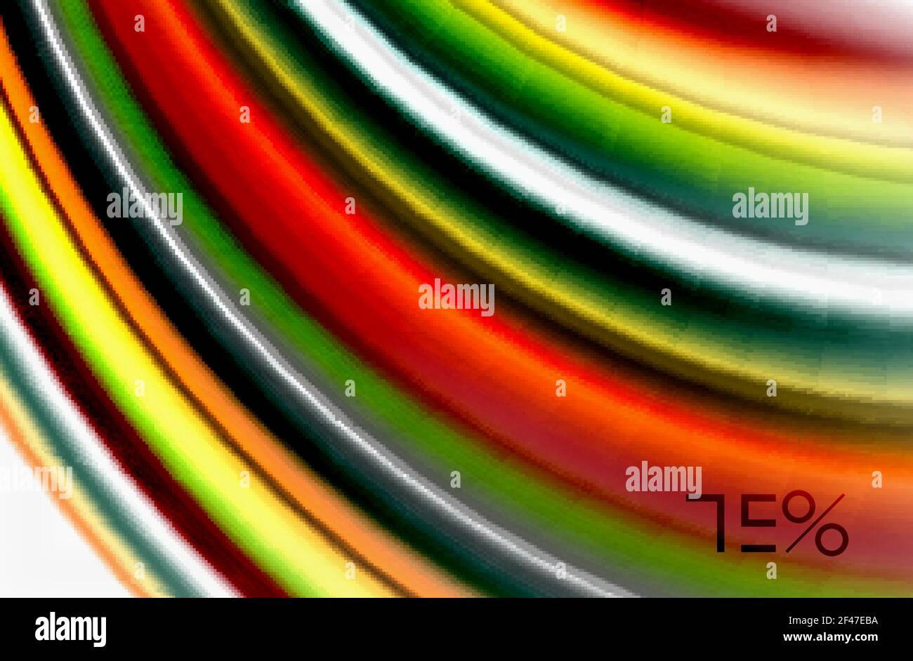 Rainbow color waves, vector blurred abstract background. Rainbow color ...