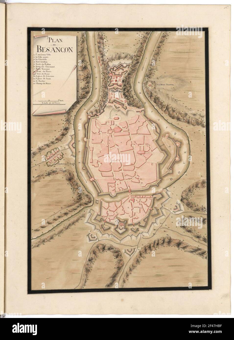 Besancon city map hi-res stock photography and images - Alamy