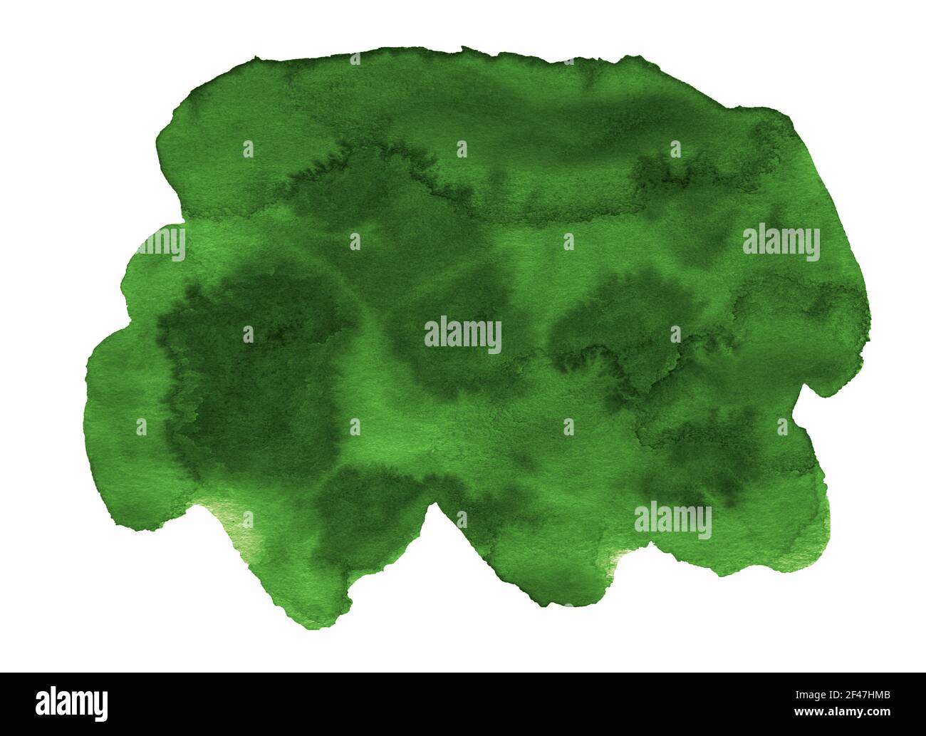 Beautiful green watercolor stain. Template for creativity Stock Photo ...