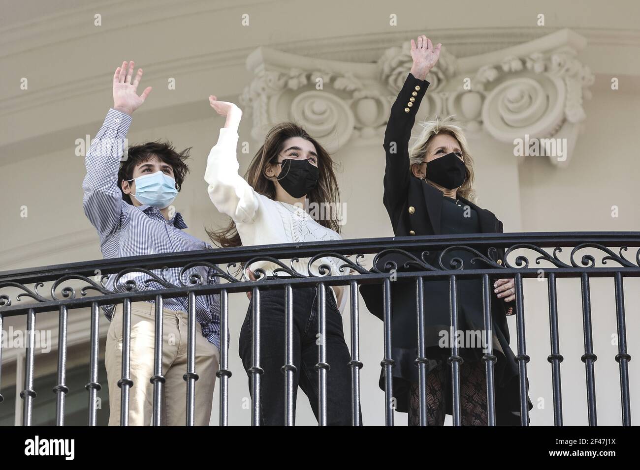 Washington, United States. 19th Mar, 2021. From left, Grandchildren ...