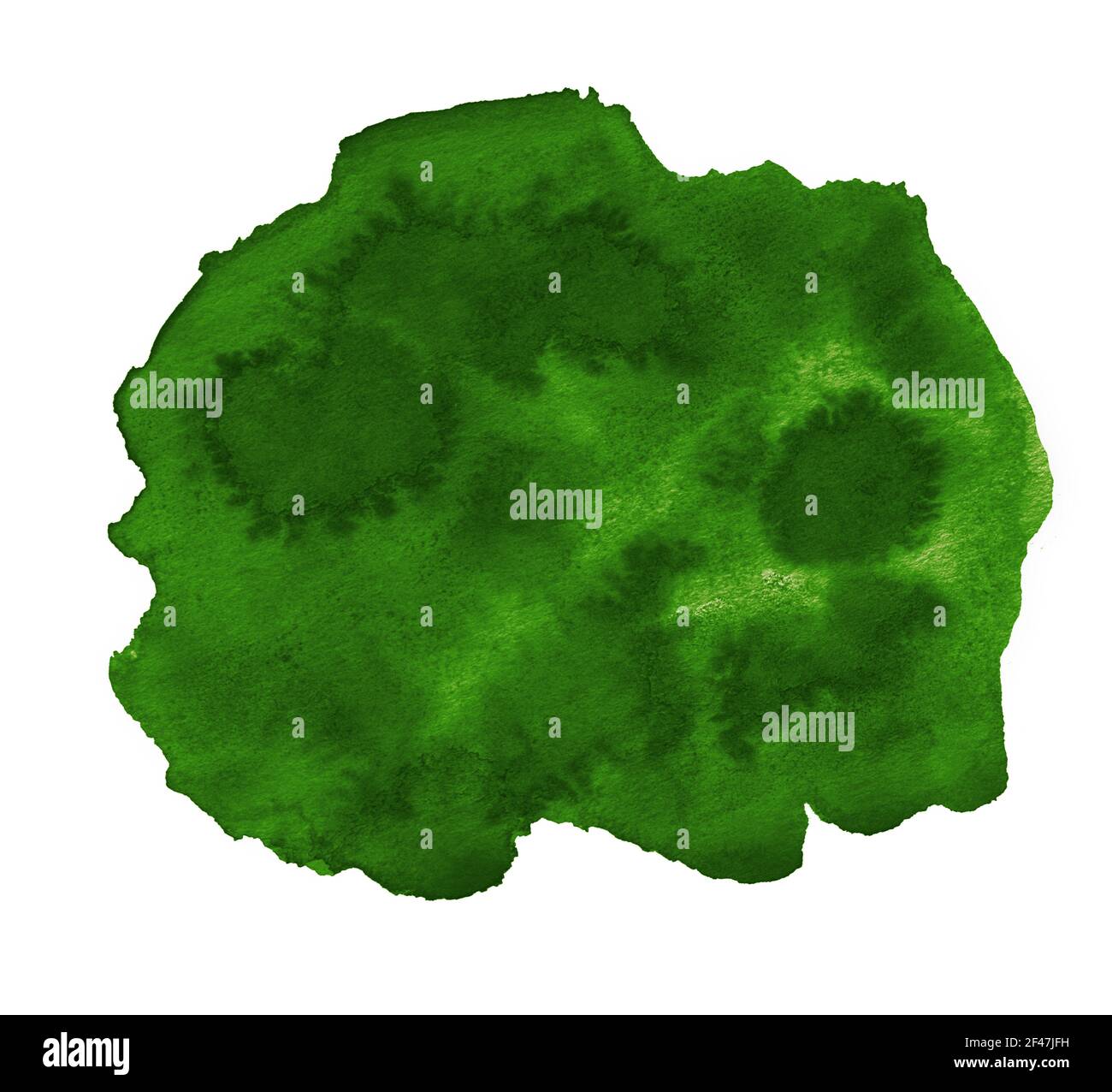 Beautiful green watercolor stain. Template for creativity Stock Photo ...