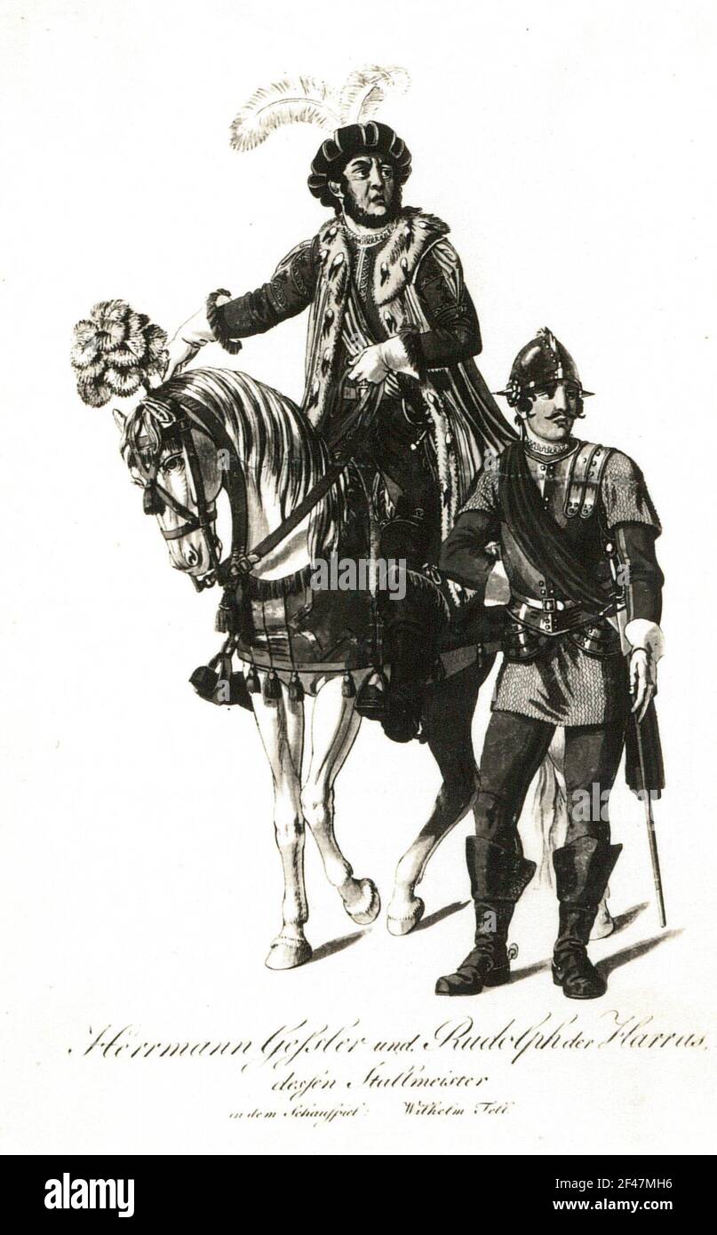 Theater costume "Herrmann Gessler and Rudolph of the Harras of his ...