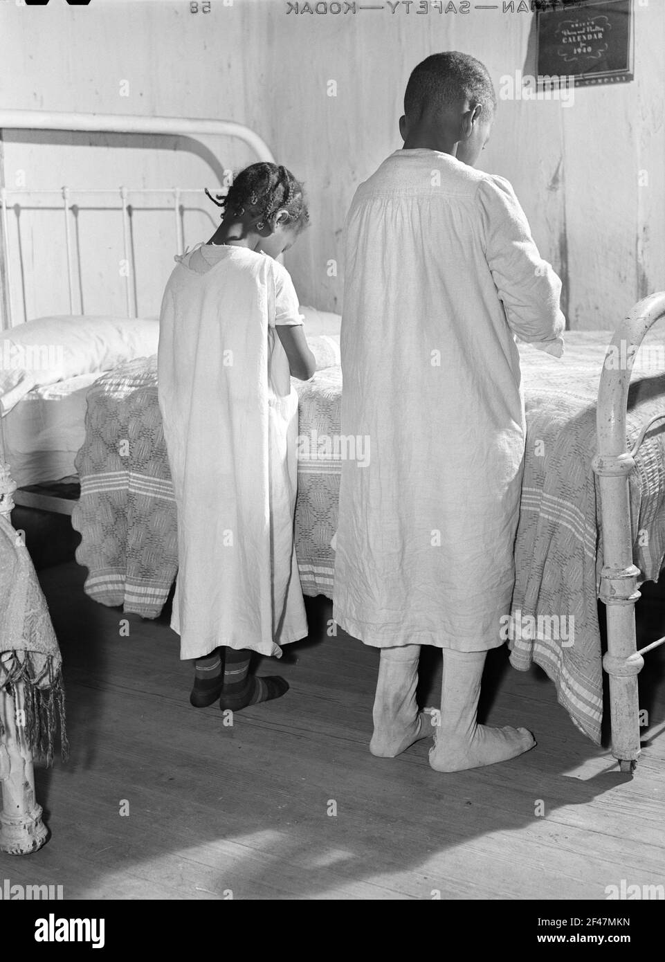 Boyd Jones and his Young Sister saying their Prayers, Greene County ...