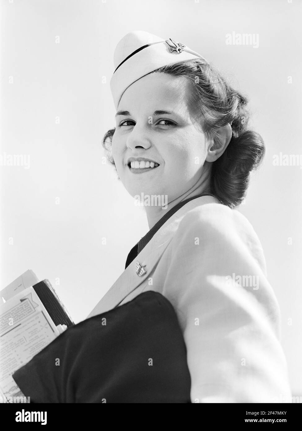 Information hostess Black and White Stock Photos & Images - Alamy