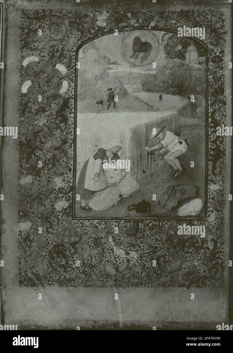 Horarium Latinum (Hourbage), called Dresdner Prayerbuch Stock Photo - Alamy