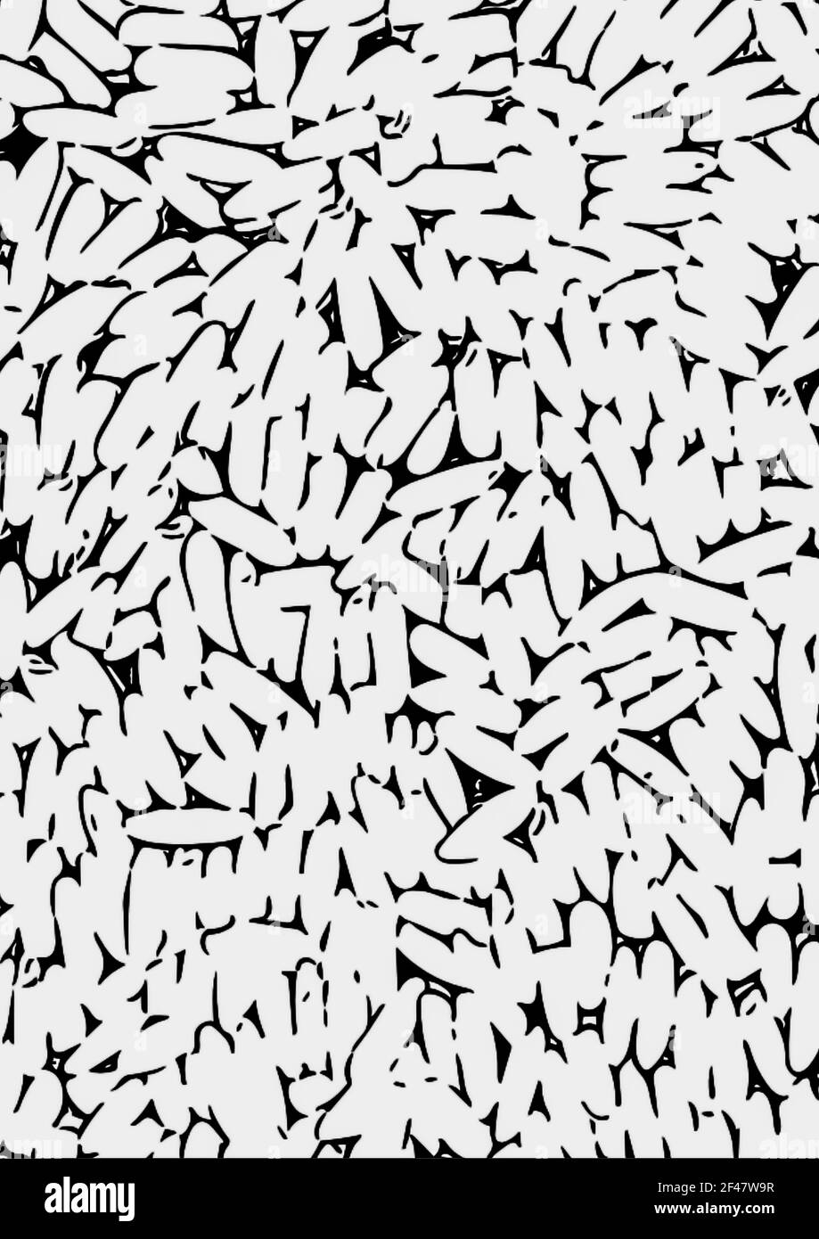 Grain rice art Black and White Stock Photos & Images - Alamy