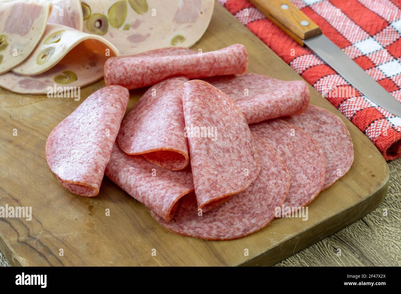 plate of cold cuts Stock Photo - Alamy