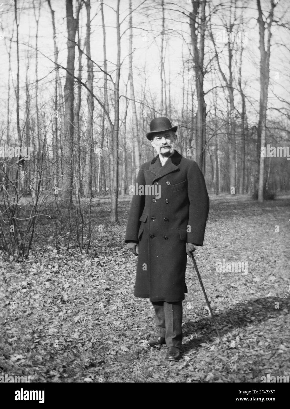 With walking stick photo Black and White Stock Photos & Images - Alamy