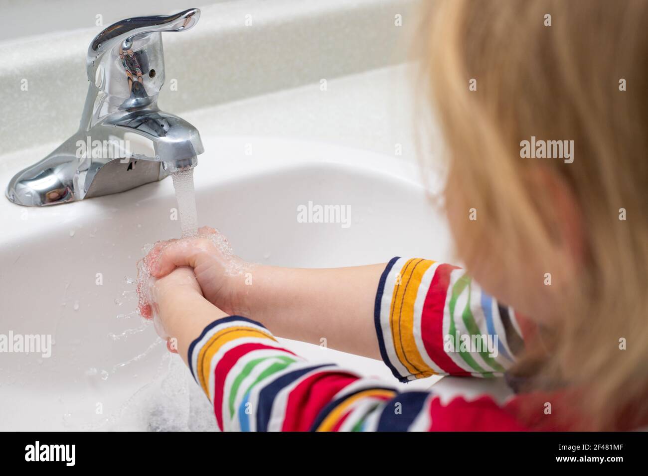 Handwashing with soap school hi-res stock photography and images - Alamy