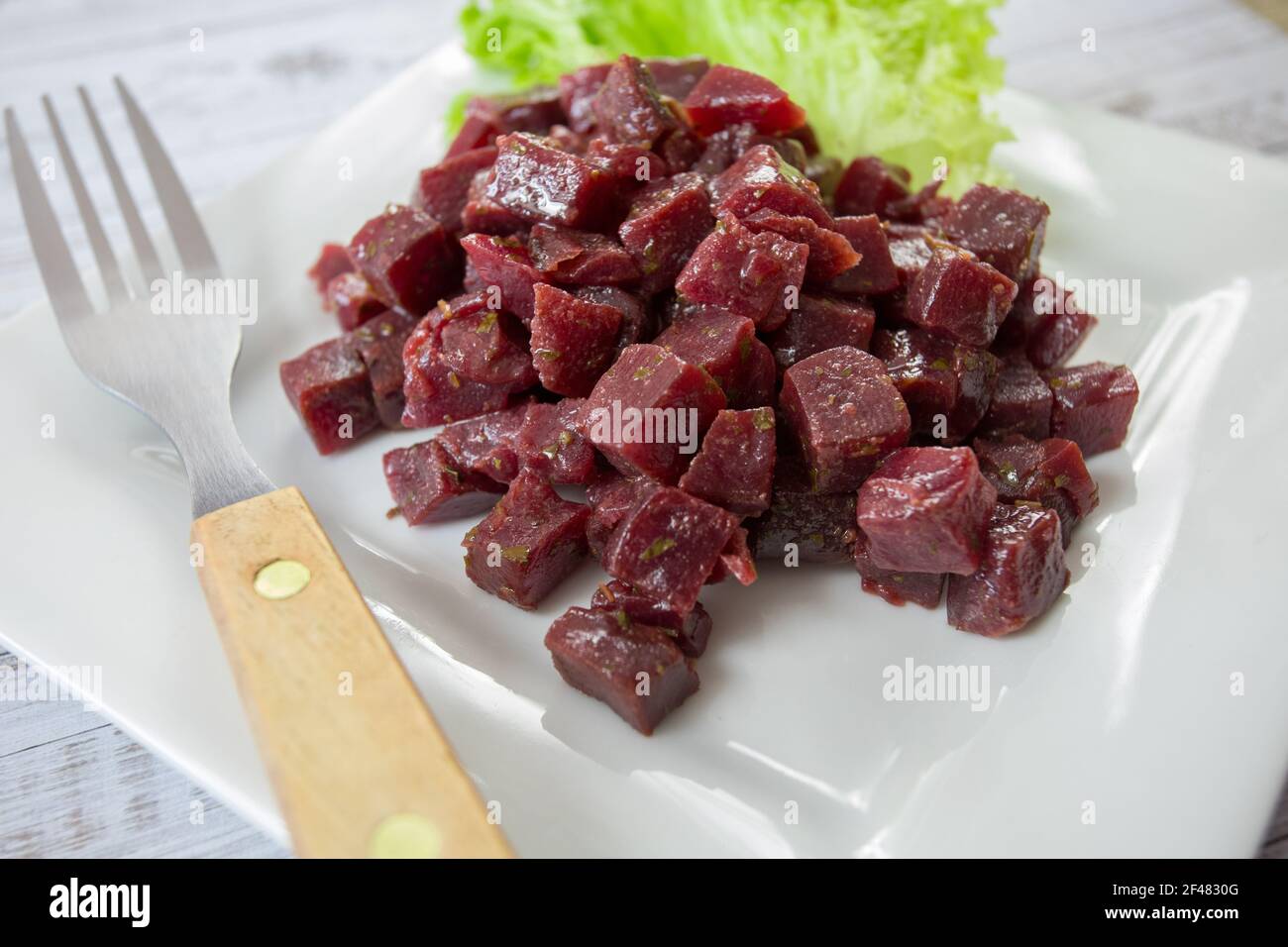 beetroot in cubes Stock Photo - Alamy