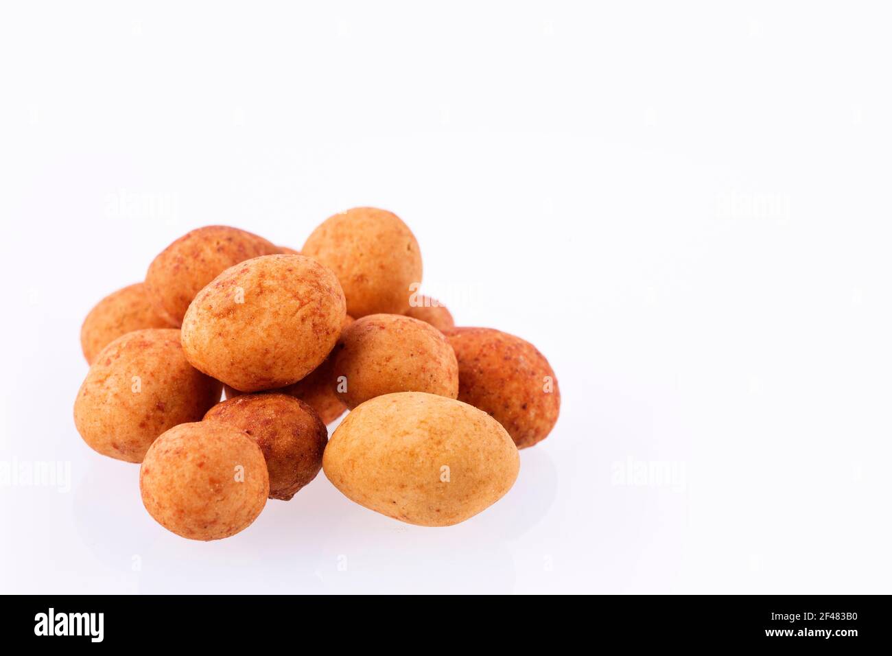 organic mexican peanuts - Arachis hypogaea. White background Stock ...