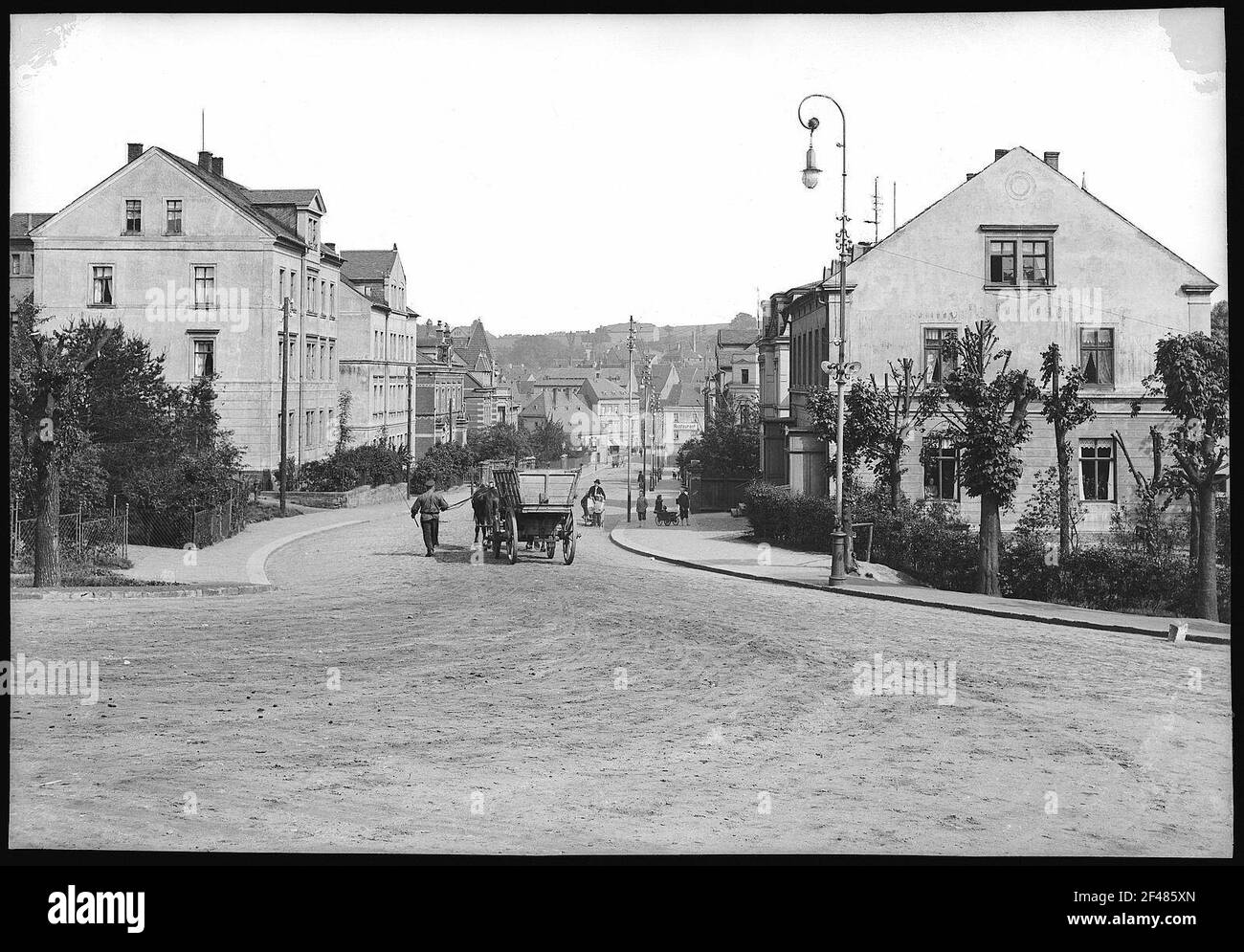 Penig. Station road Stock Photo - Alamy