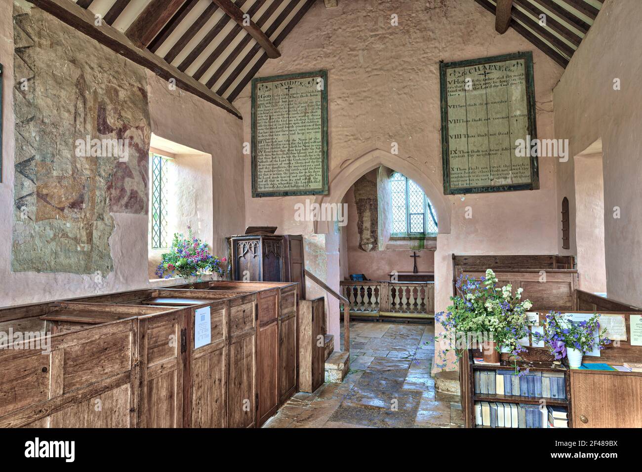 Medieval village church interior uk hi-res stock photography and images ...