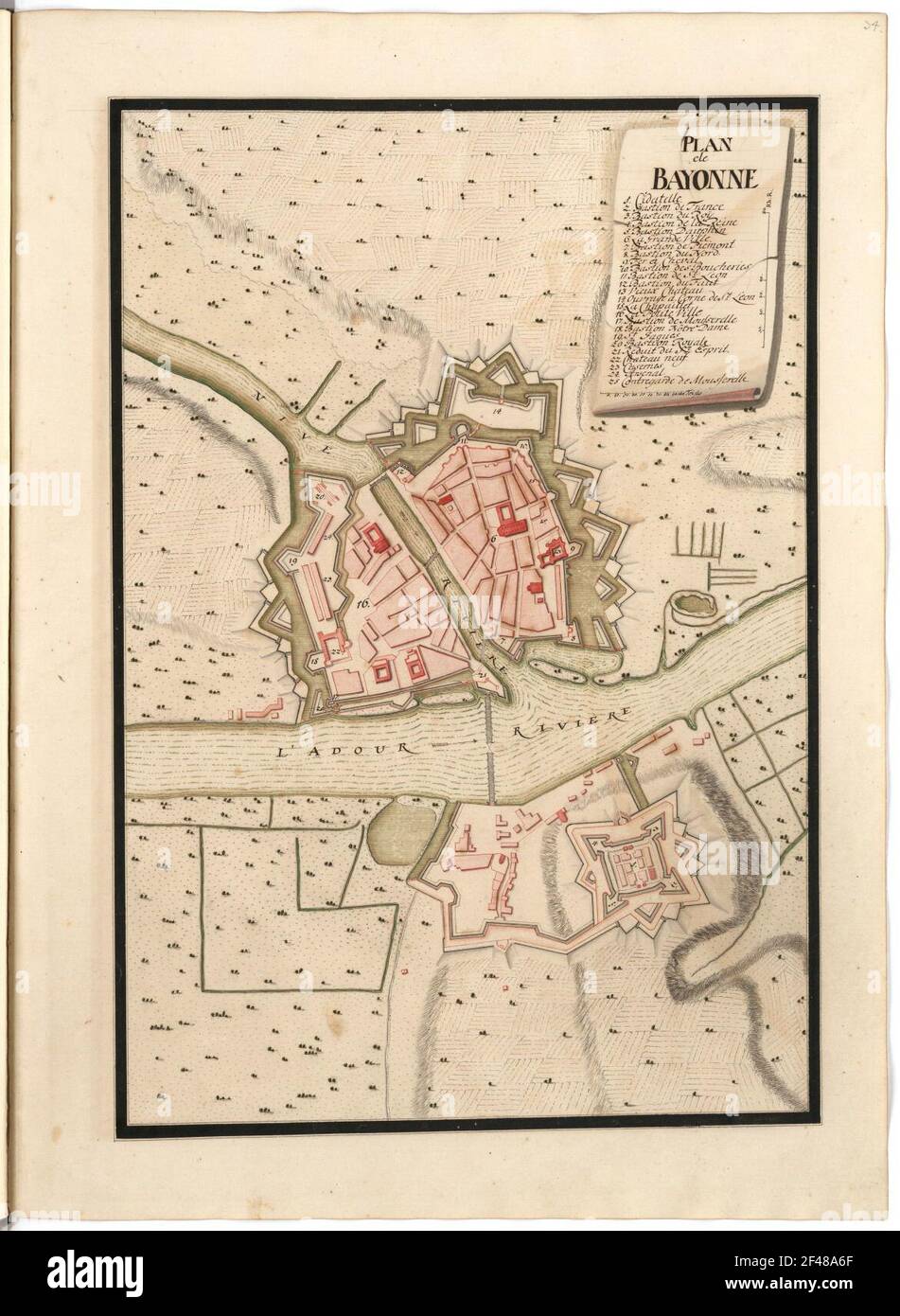 Plan de Bayonne Stock Photo - Alamy