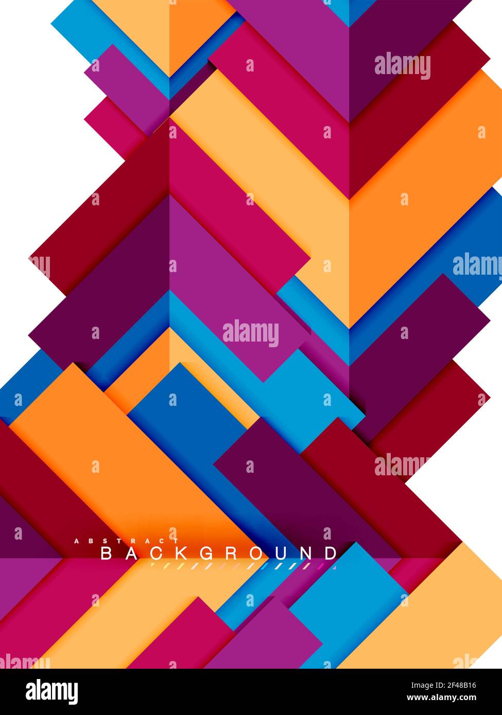 Multicolored abstract geometric shapes, geometry background for web ...