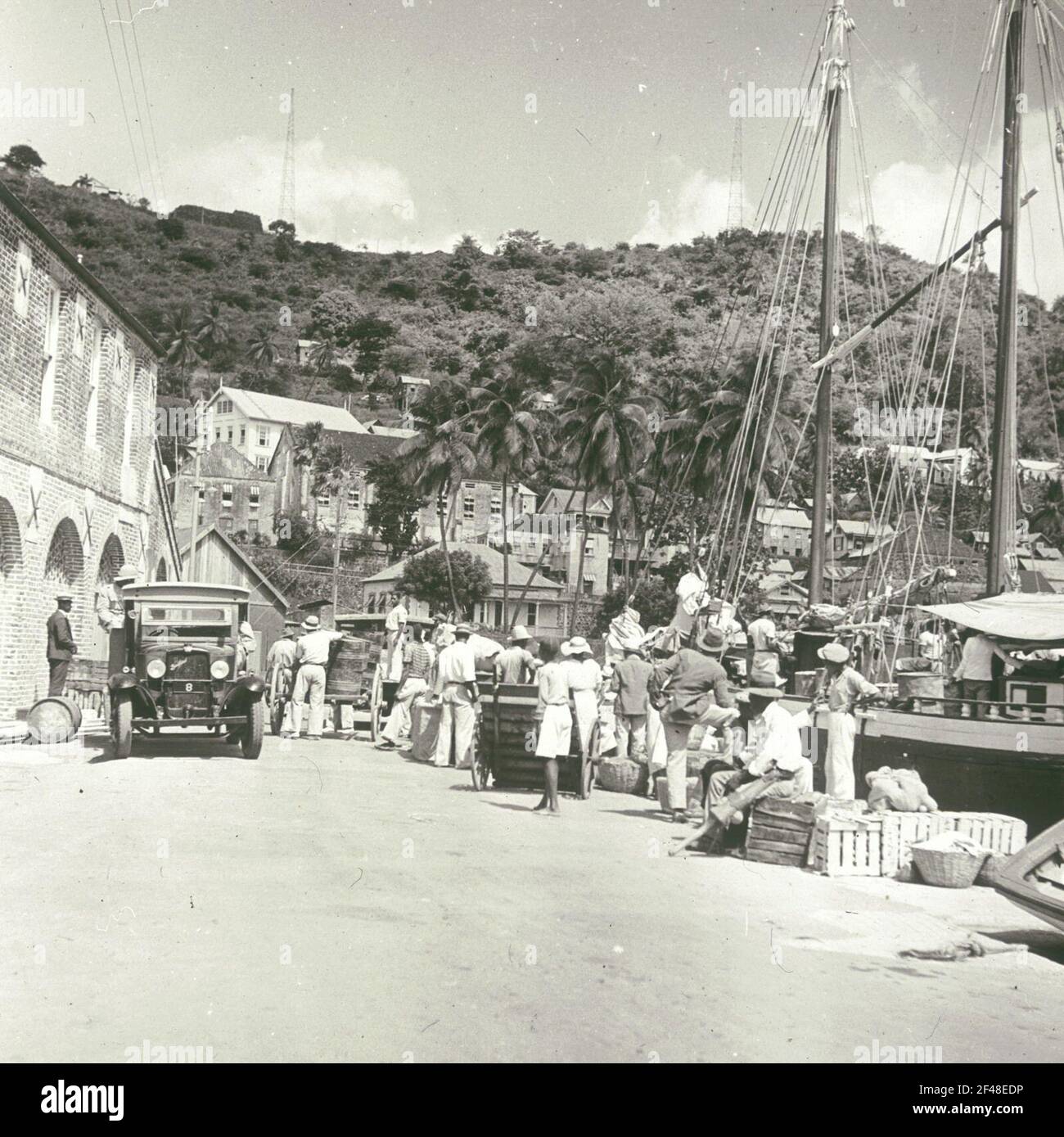 Travel photos Grenada. St. George's. port Stock Photo - Alamy