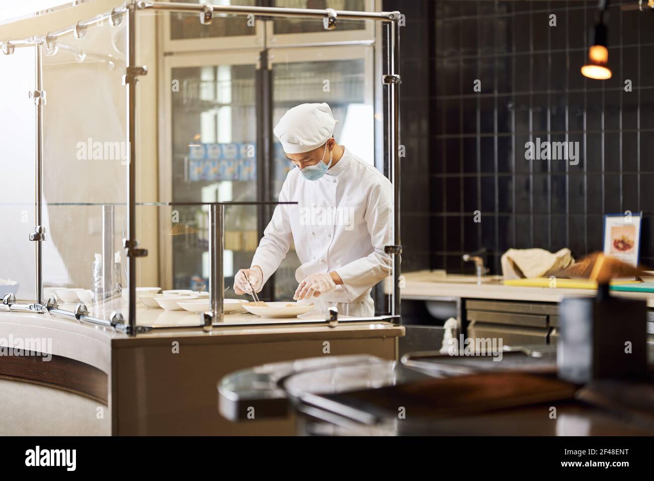 Food table restaurant interior mask hi-res stock photography and images ...