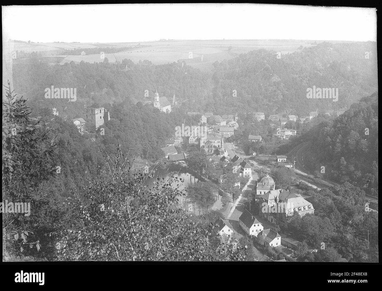 Tharandt. View to Bathal on Tharandt Stock Photo - Alamy